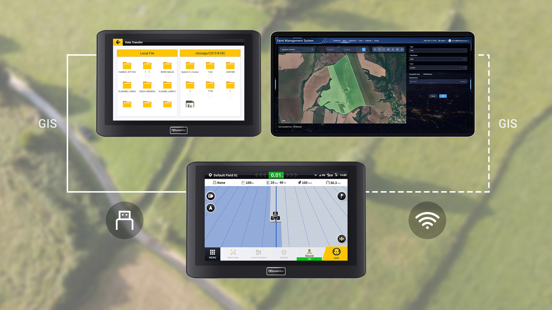 FJDynamics AT2 - Volante de cabina • Arvipo Agro Smart Robotics