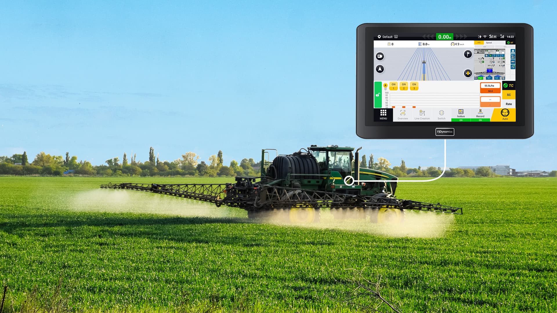 FJDynamics AT2 - Volante de cabina • Arvipo Agro Smart Robotics